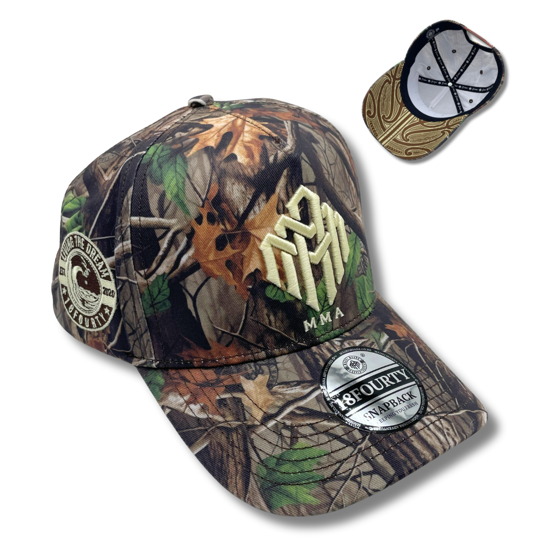FOREST CAMO MMA SNAPBACK – MAORI MOANA ADVENTURES