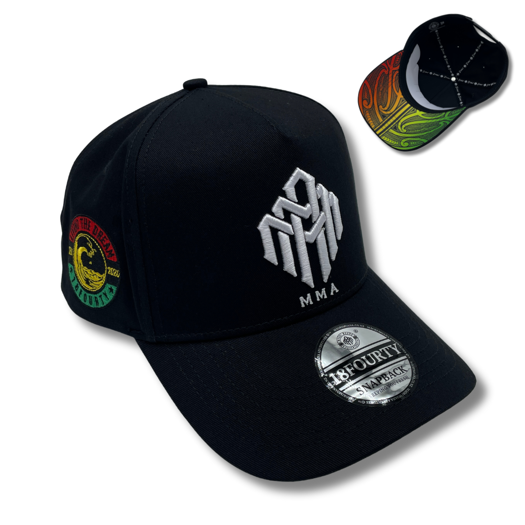 RASTA (BLACK) MMA SNAPBACK – MAORI MOANA ADVENTURES